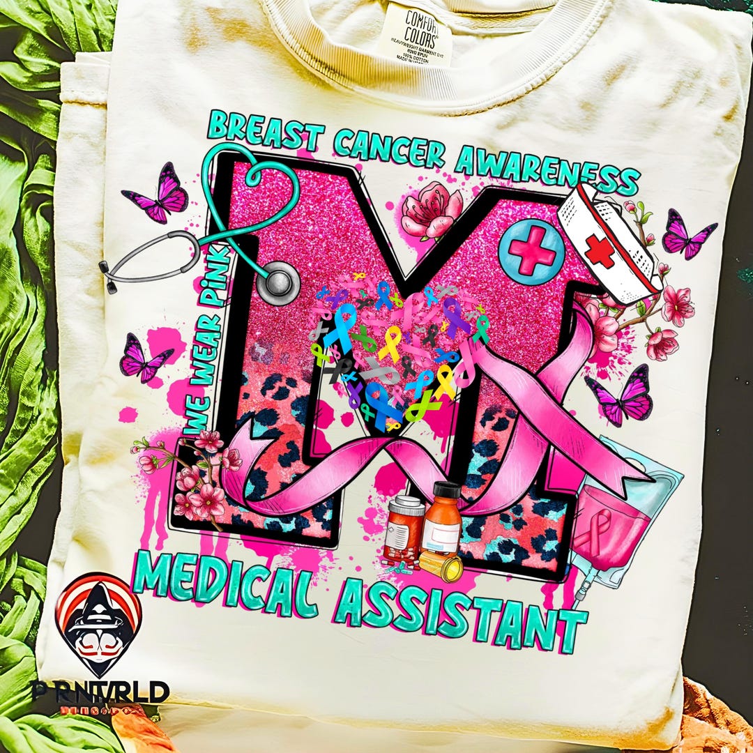 Pink Breast Cancer MA Medical Assistant Png,cancer Awareness Png,nurse ...
