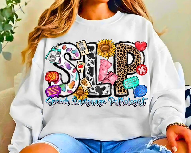 SLP Floral PNG Speech Language Pathologist Speechie PNG Svg Speech ...