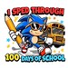 100 Days of School Design Cartoon 9 Png Bundle,cross 100 Days Sonic ...