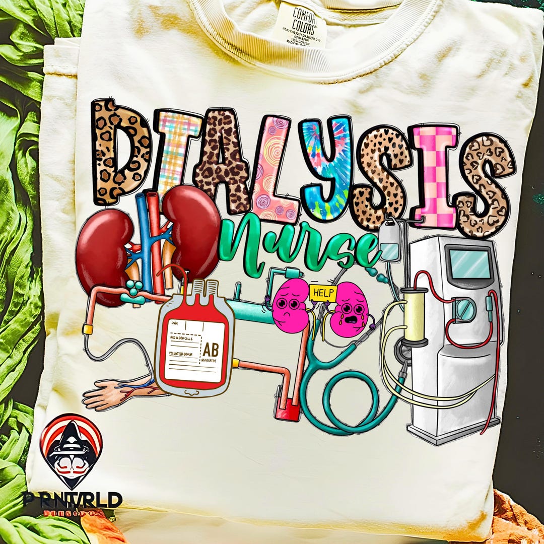 Dialysis Nurse Design, Nephrology PNG, Kidney Sublimation (digital ...