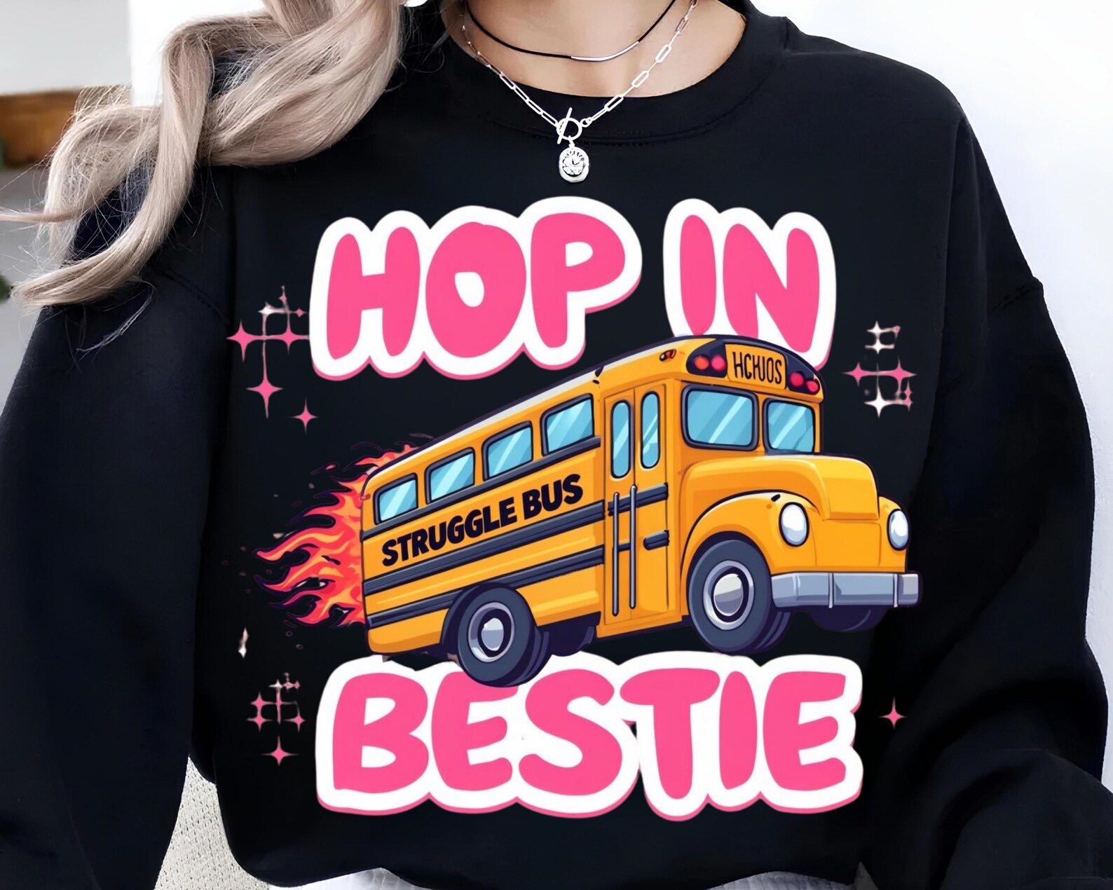 Struggle Bus Hop in Bestie PNG Svg, Trendy Png,popular Png,mental ...