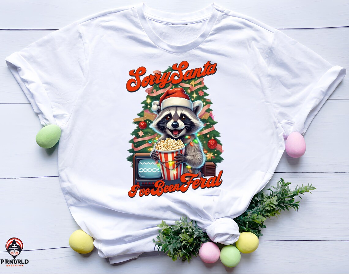 Sorry Santa I've Been Feral PNG SVG Retro Christmas Television Lover ...