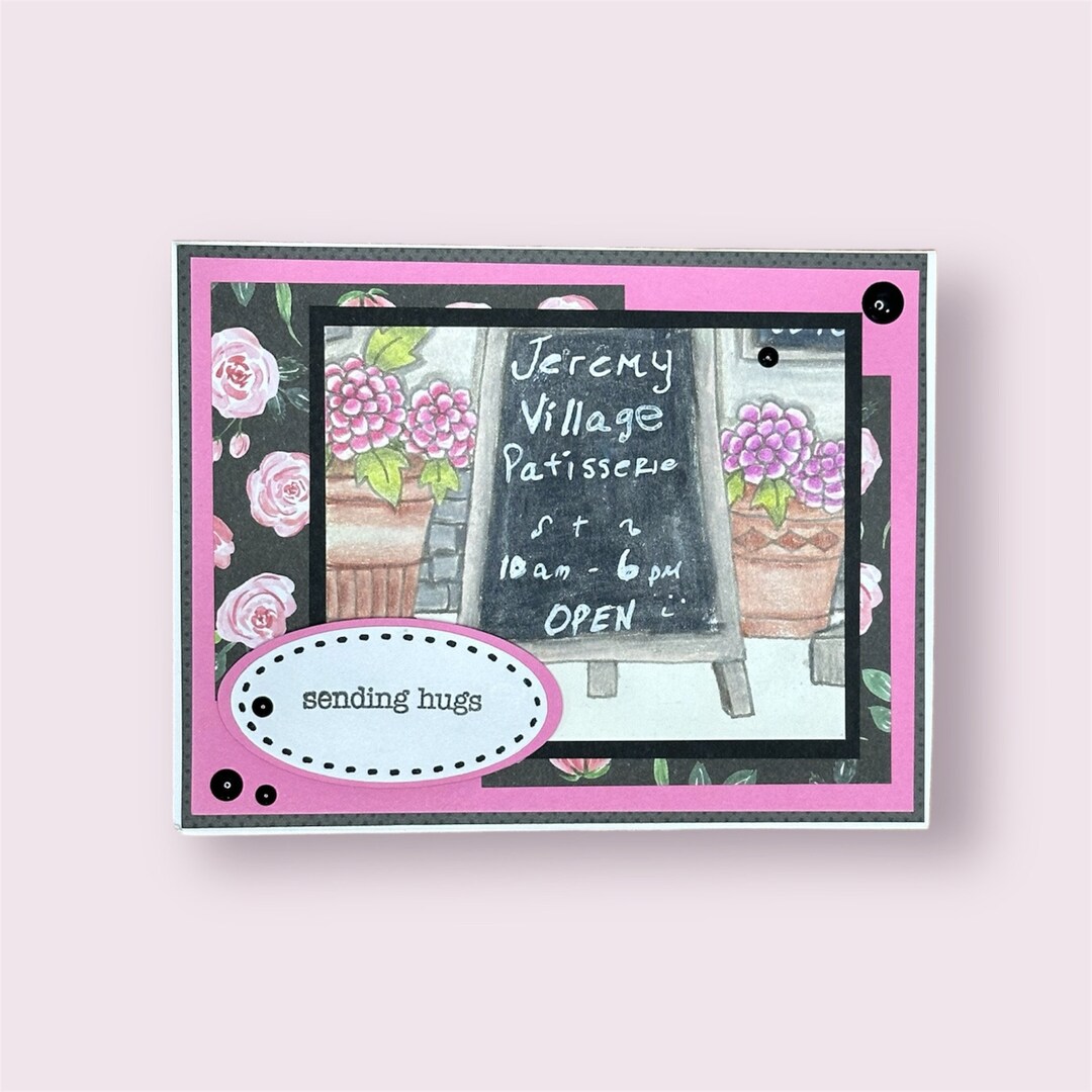 Pink Village Cards - Etsy