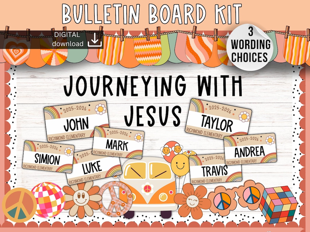 Back to School Bulletin Board | Christian Bulletin Board | Jesus ...