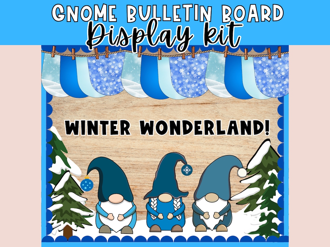 Gnome Christmas Classroom Decor Printable | Christmas Bulletin Board ...