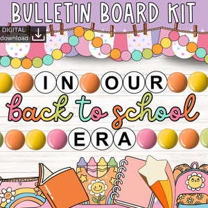In My Era Bulletin Board August Bulletin Board Friendship Bracelet Kit ...
