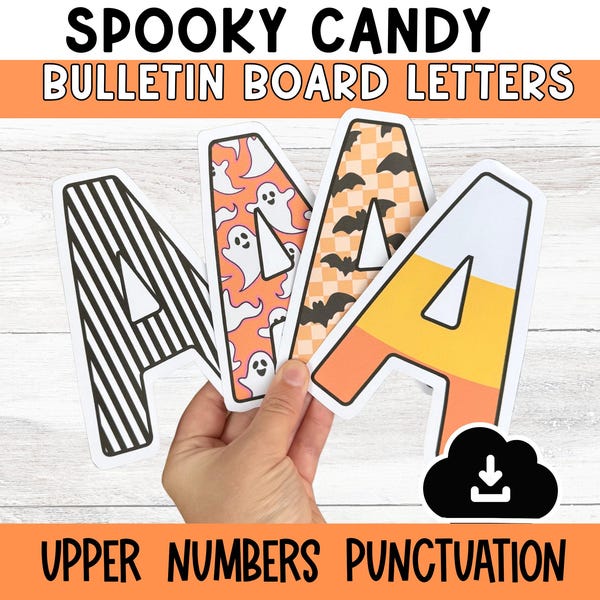 Halloween Pastel Letters - Etsy