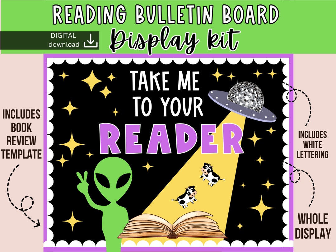 Reading Bulletin Board | Reading Corner Decor | Books Bulletin Board ...