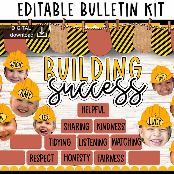 Construction Bulletin Board - Etsy