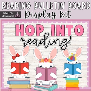 Reading Bulletin Board | Reading Corner Decor | Easter Bulletin Board ...