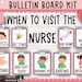 Nurse Bulletin Board | When to Visit the Nurse Posters | School Nurse ...
