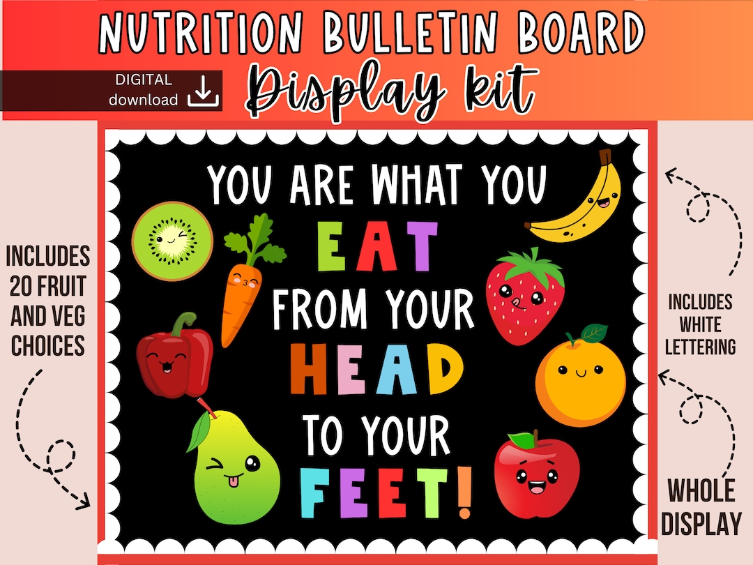 Healthy Eating Bulletin Board | You Are What You Eat | Nurse Bulletin ...