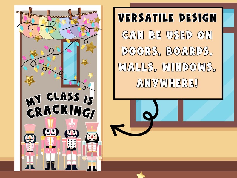 Nutcracker Bulletin Board | Christmas Classroom Decor | Festive ...