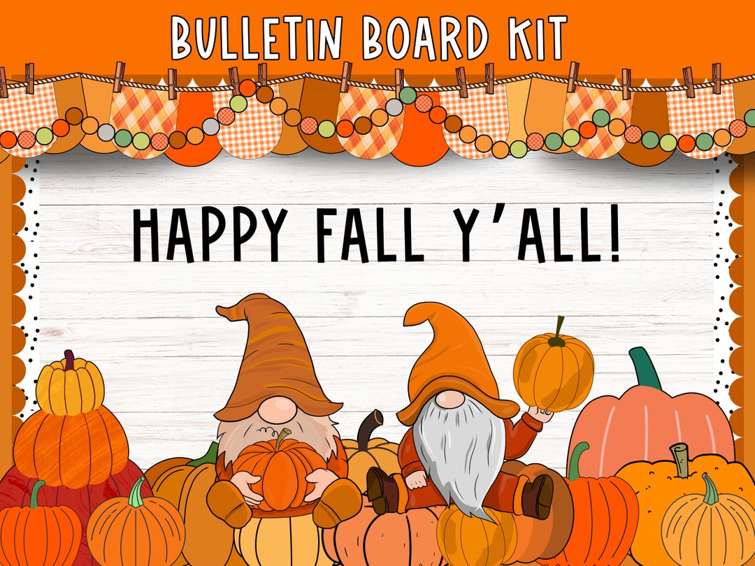 Thanksgiving Bulletin Board | Gnome Decor | Fall Bulletin Board ...