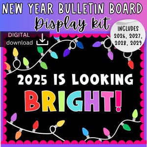 New Year Bulletin Board | January Bulletin Board Decor | 2025 Bulletin ...