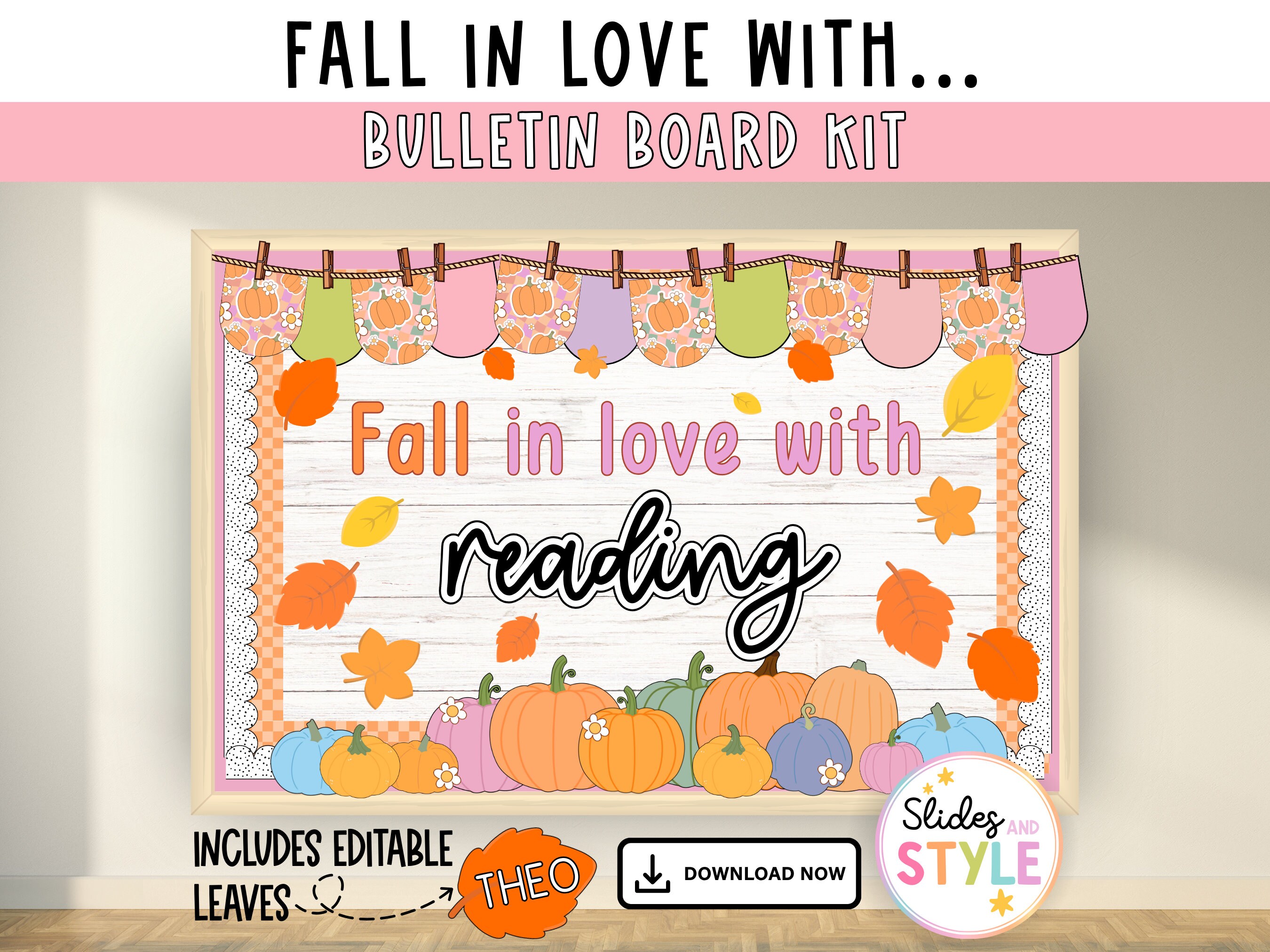 Fall Library Bulletin Board | Autumn Library Bulletin Board | Pumpkin ...