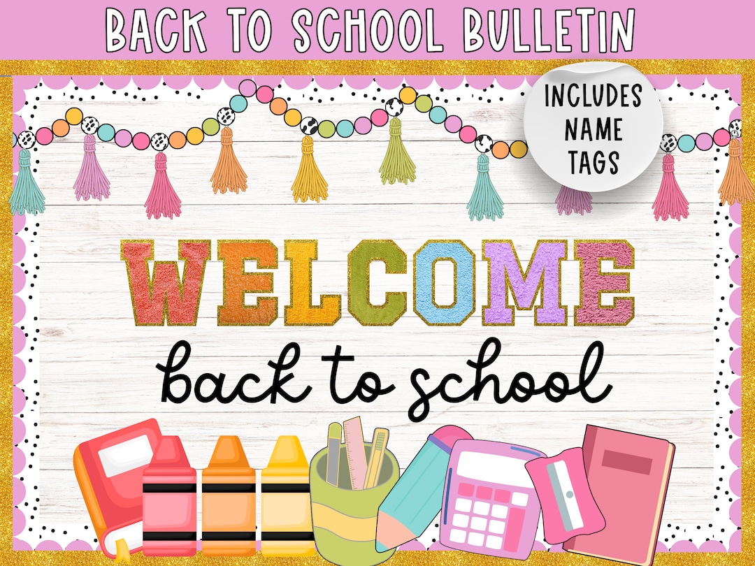 Welcome Back Bulletin Board | August Bulletin | New Year Bulletin ...