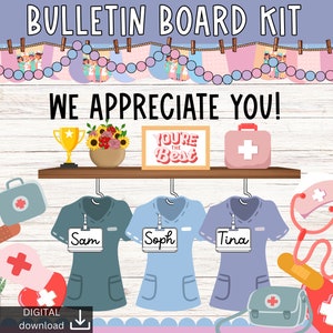 Nurse Bulletin Board | Nurse Appreciation Day Bulletin | School Nurse ...