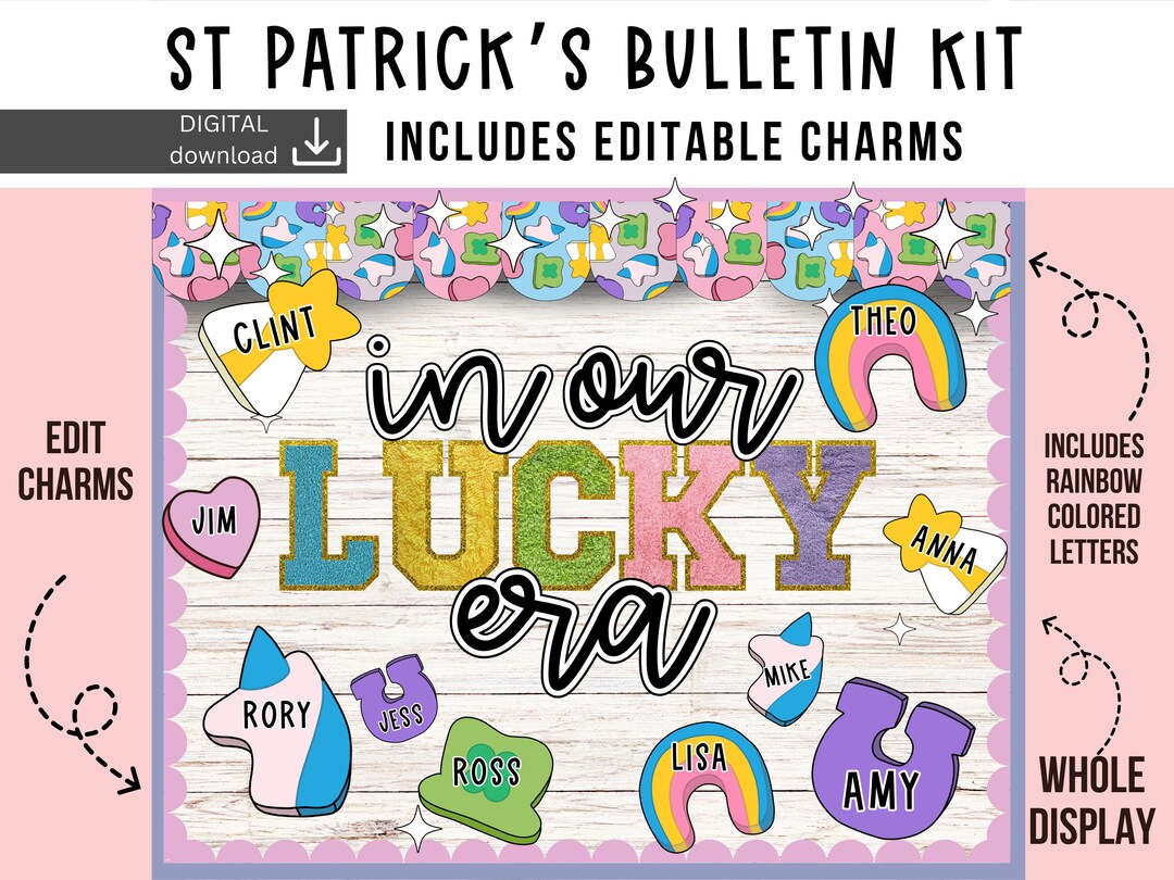 Eras Bulletin Board | Lucky Charms Bulletin Board | Bulletin Board | St ...