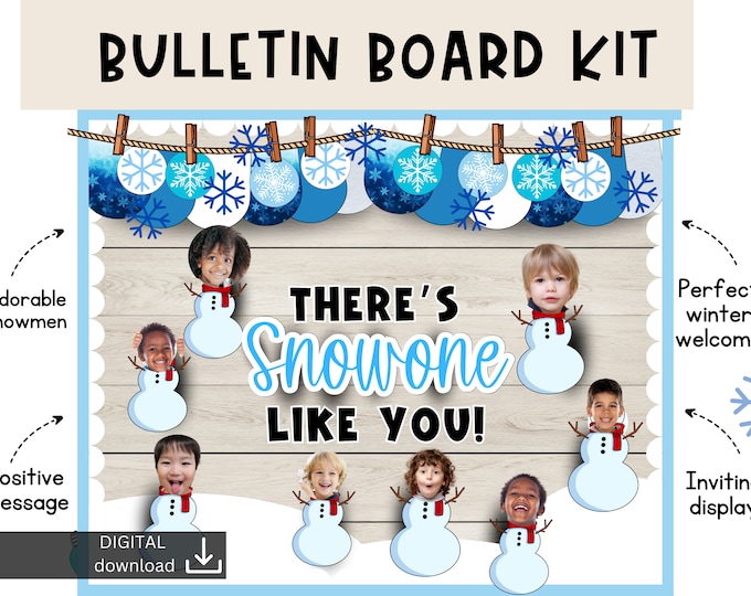 Snowman Bulletin Board Craft Activity - Cutest Bulletin Board Ever ...