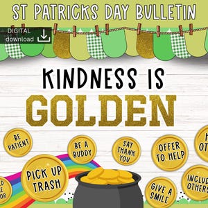 St Patrick’s Day Bulletin Board | March Bulletin Board | Kindness ...