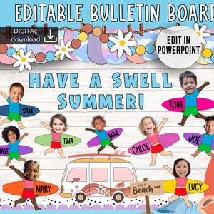 Summer Bulletin Board | End of Year Bulletin Kit | Beach Classroom ...