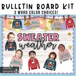 Modern Christmas Classroom Decor Printable | Pastel Cosy Christmas ...