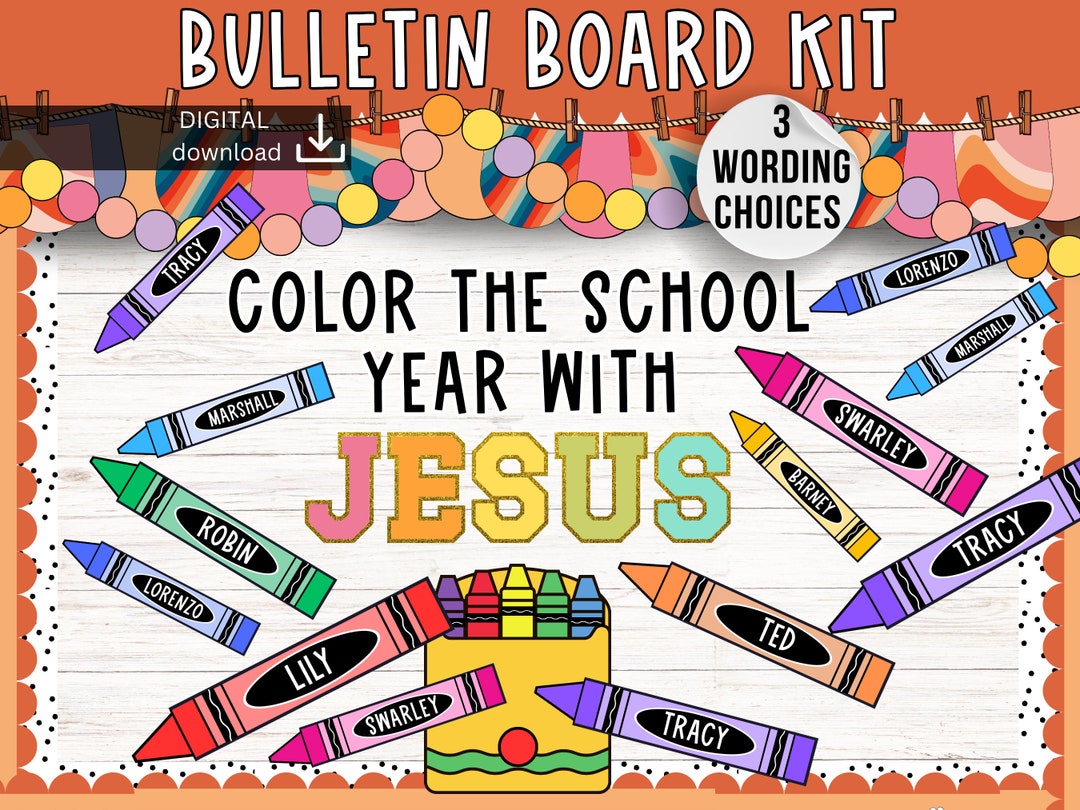 Back to School Bulletin Board | Christian Classroom | Religious ...