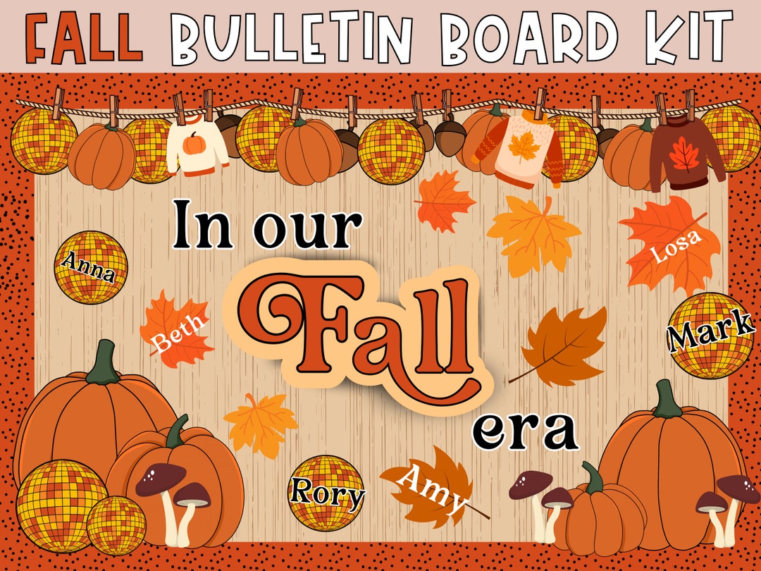 Fall Era Decor Pumpkins | Classroom Decor Printable | Bulletin Board ...