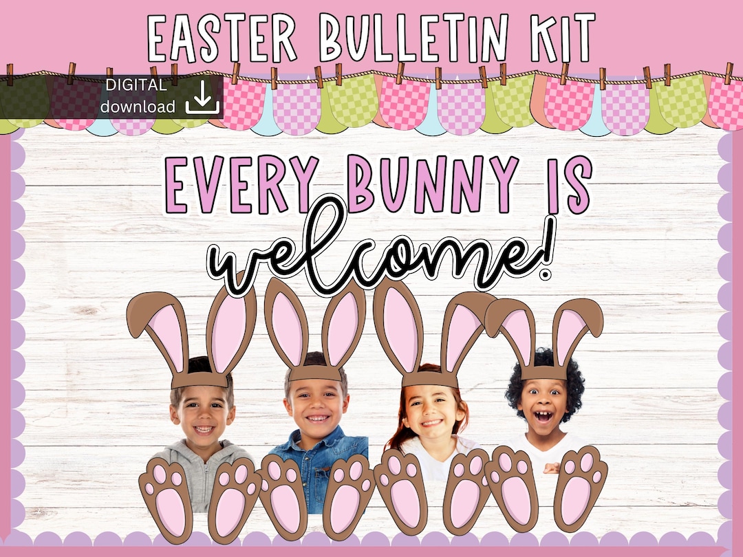 Easter Bulletin Board | April Bulletin Board | Easter Bunny Bulletin ...