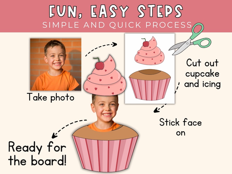 Valentine Bulletin Board | Cupcakes Bulletin Kit | Cute Display Decor ...