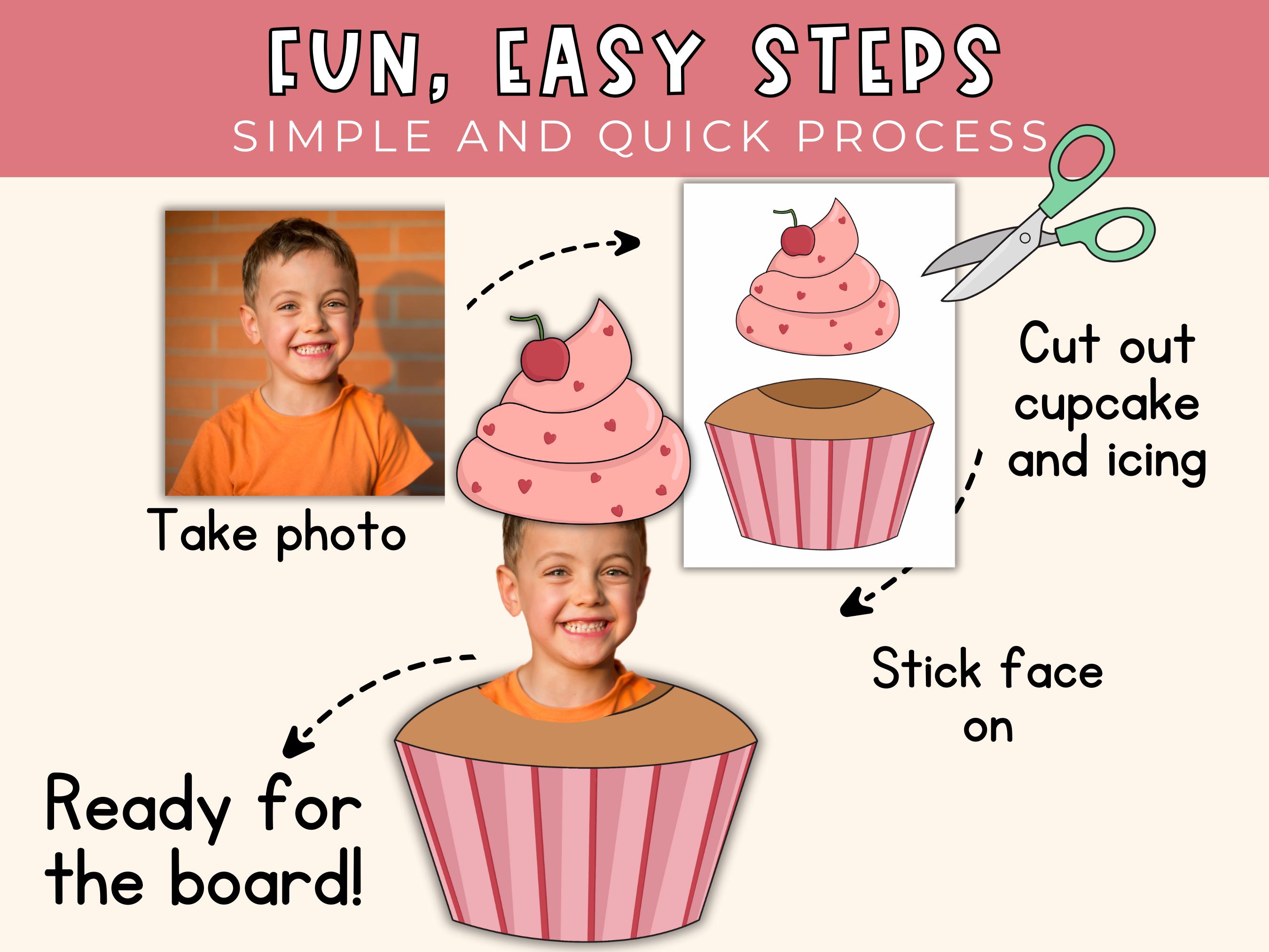 Valentine Bulletin Board | Cupcakes Bulletin Kit | Cute Display Decor ...