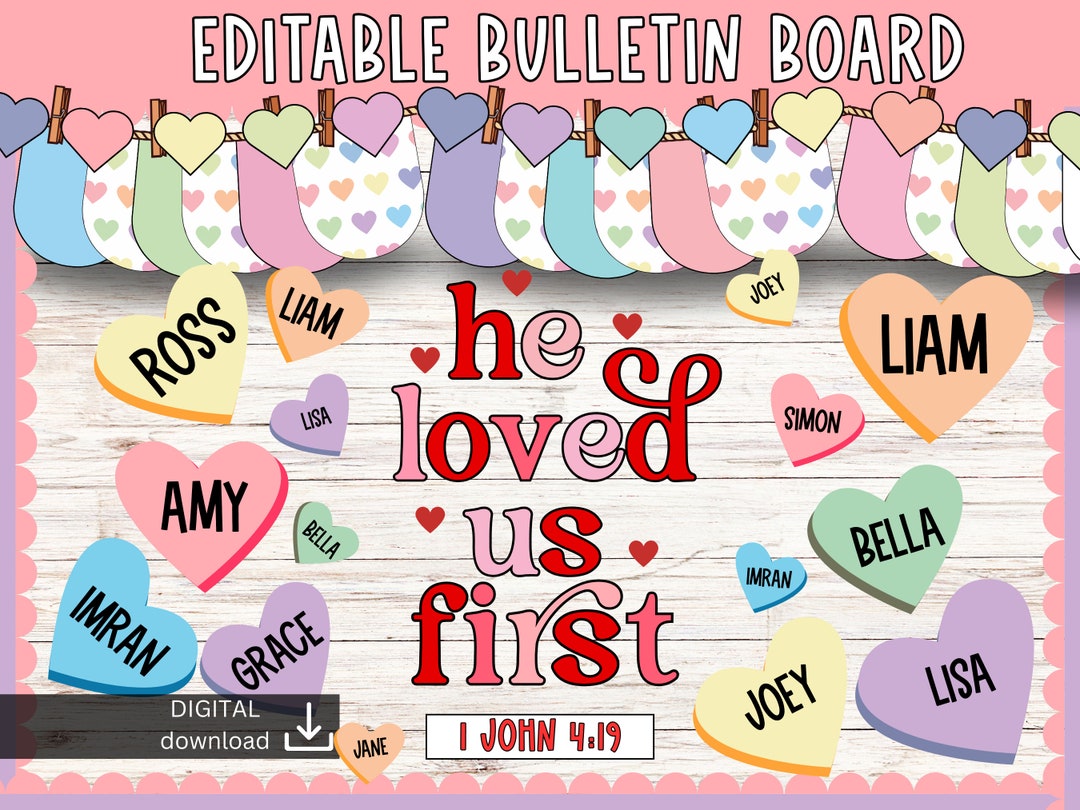 Valentine Bulletin Board | Christian Bulletin Board | Religious ...