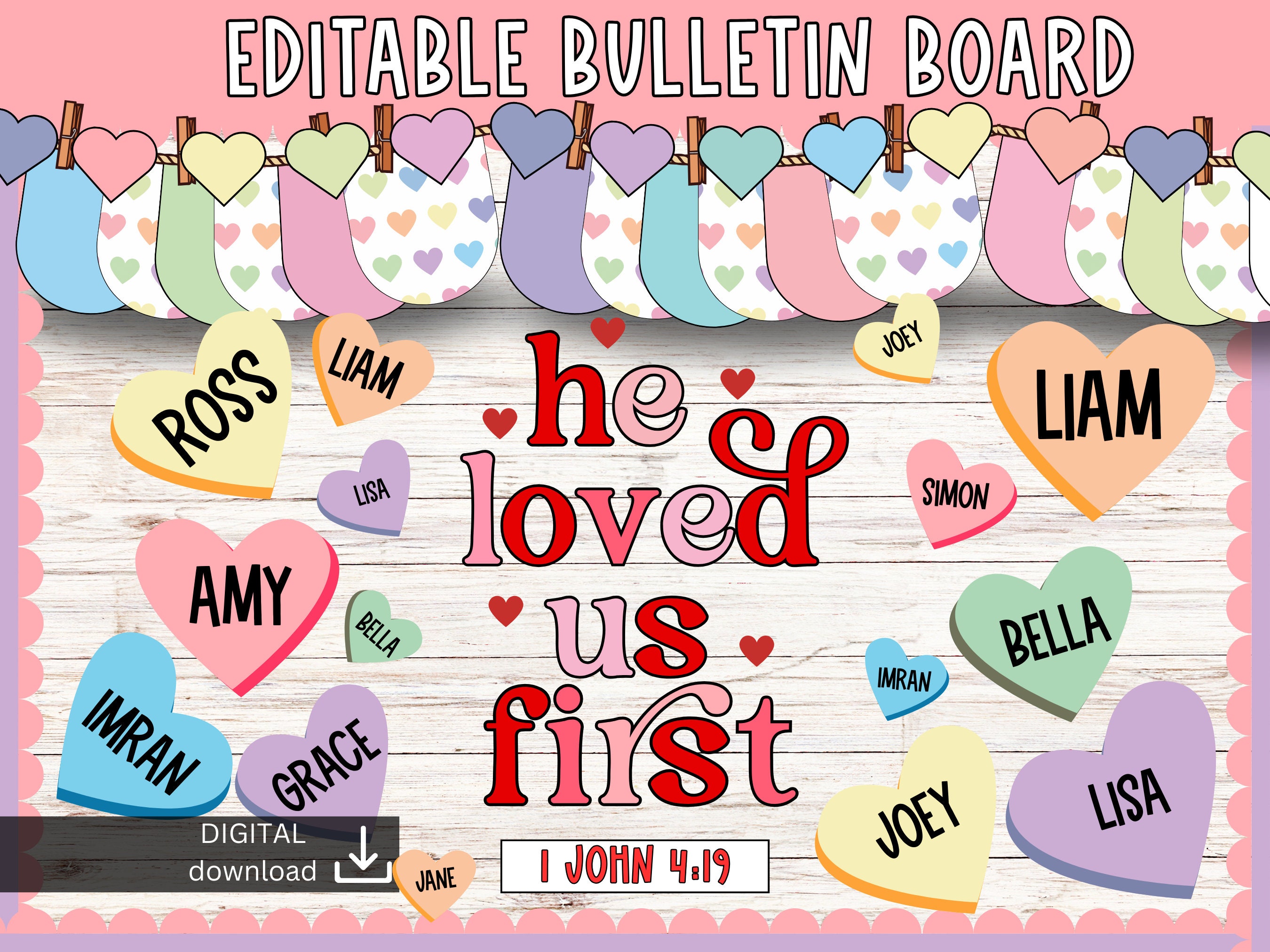 Valentine Bulletin Board | Christian Bulletin Board | Religious ...
