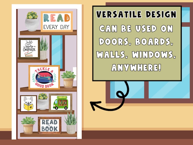 Book Shelf Bulletin Board | Reading Bulletin | Library Door Decor ...