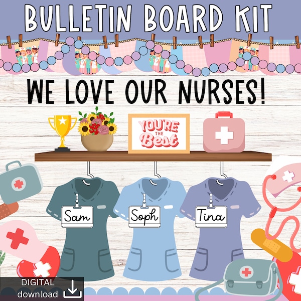 Nurse Bulletin Board - Etsy