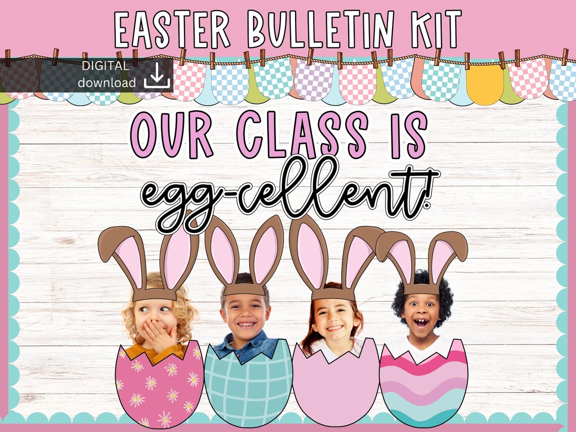 Easter Bulletin Board | Easter Egg Bulletin Board | Bunny Rabbit ...