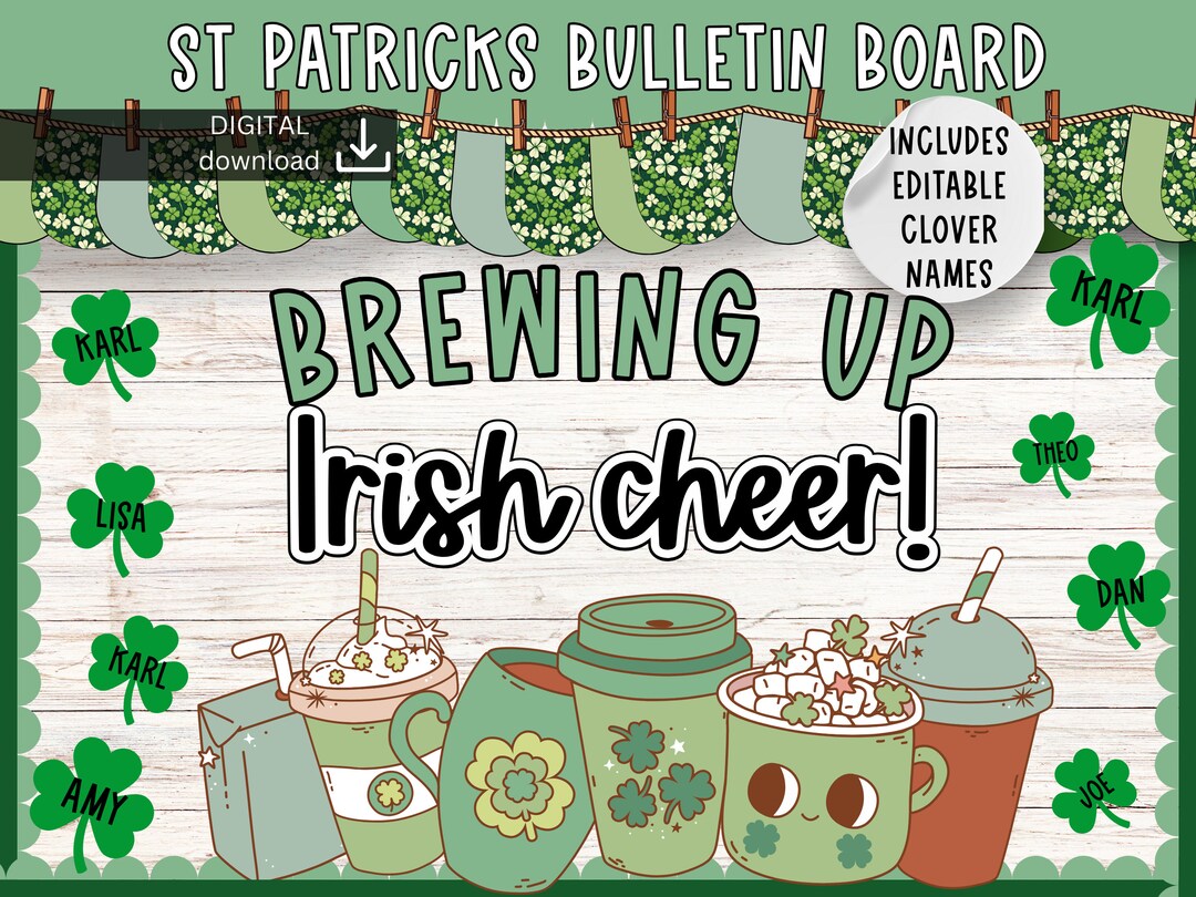 March Bulletin Board | St Patrick’s Day Bulletin Board | Leprechaun ...