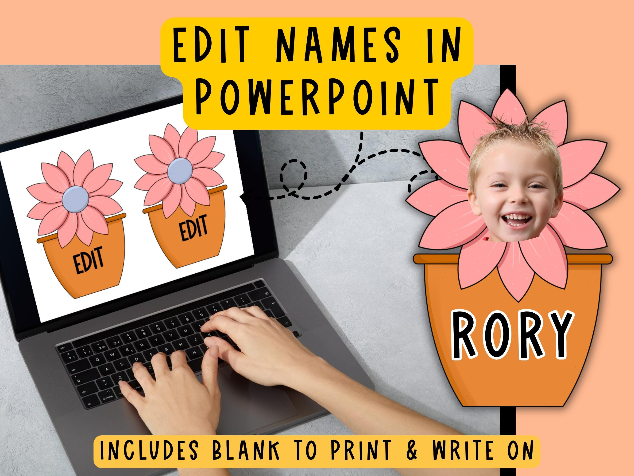 Spring Flowers Bulletin Board Kit: Classroom Decor (digital Download ...