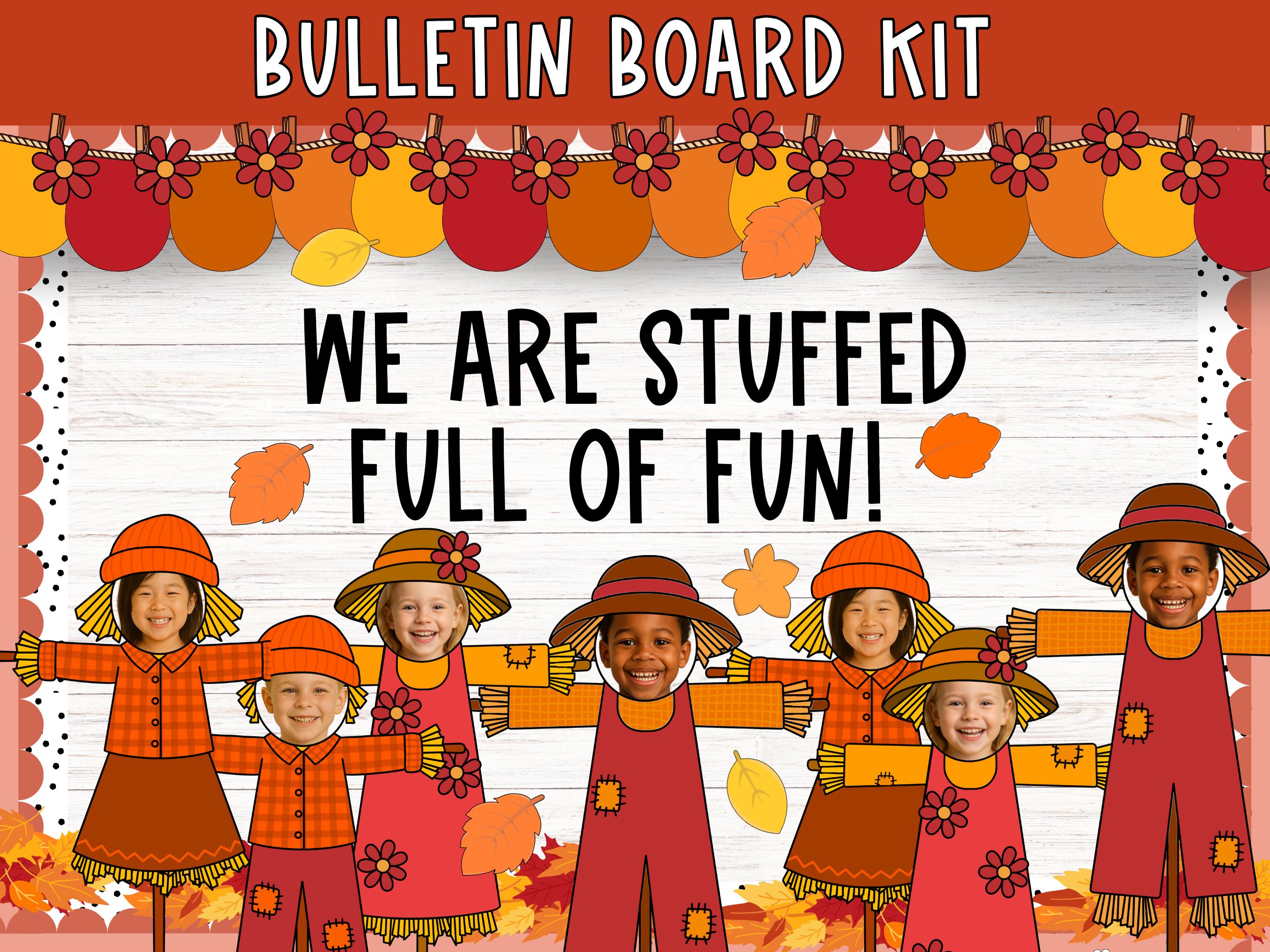 Scarecrow Bulletin Board | Pumpkin Patch Bulletin Board | Thanksgiving ...