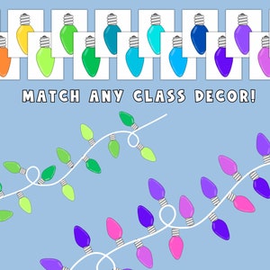 Christmas Classroom Decor Printable | Festive Bulletin Board Decor ...