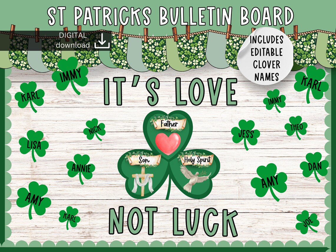 St Patrick’s Day Bulletin Board | Holy Trinity Bulletin Board ...