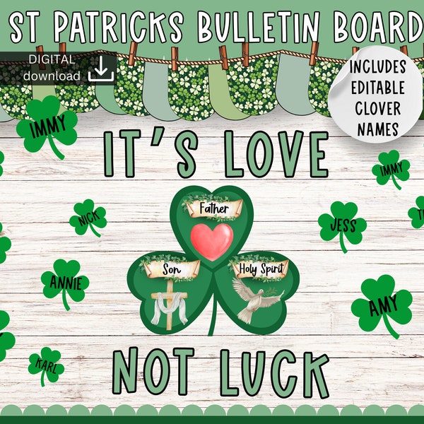 St Patricks Bulletin - Etsy