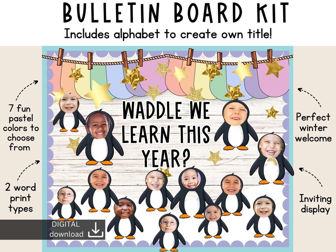 New Year Bulletin Board | Children’s Faces Bulletin | January 2024 ...
