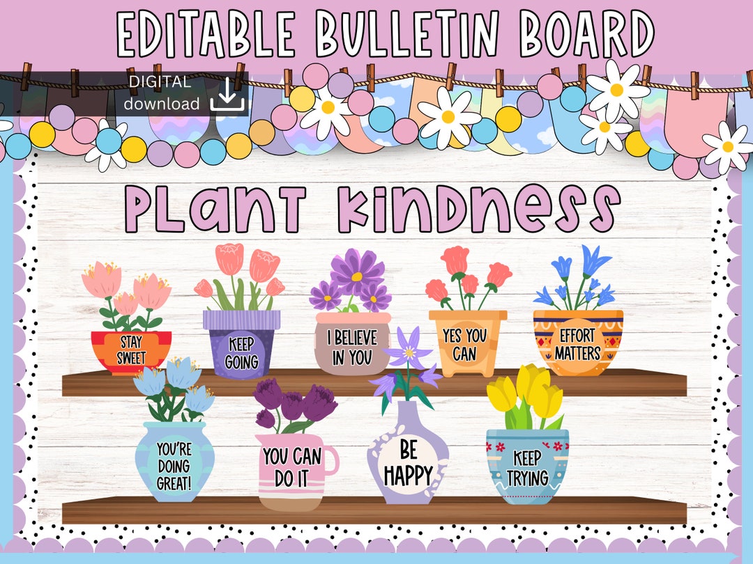 Spring Summer Bulletin Board | Mental Health Bulletin Board | Growing ...