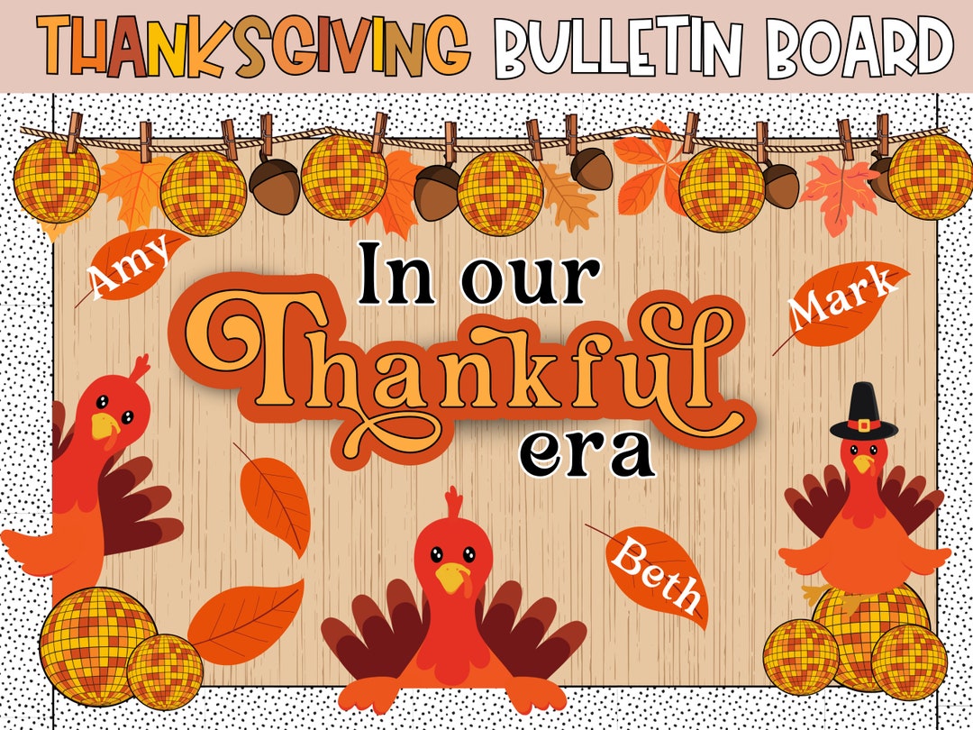 Thanksgiving Bulletin Board Kit | in My Era Bulletin Board ...
