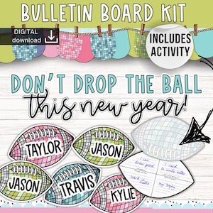 New Year Bulletin Board | Goals Bulletin Board | Resolutions Bulletin ...