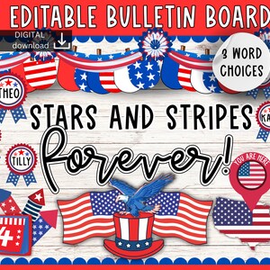July 4th Bulletin Board | Independence Bulletin Board | God Bless ...
