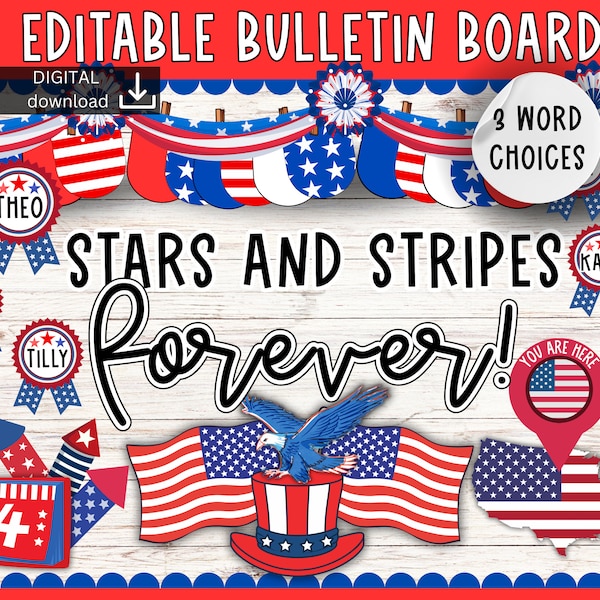 Usa Bulletin Board - Etsy
