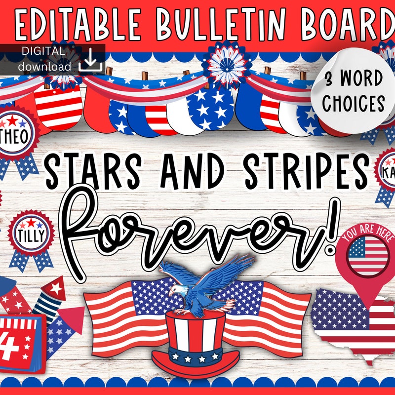 Usa Bulletin Board - Etsy